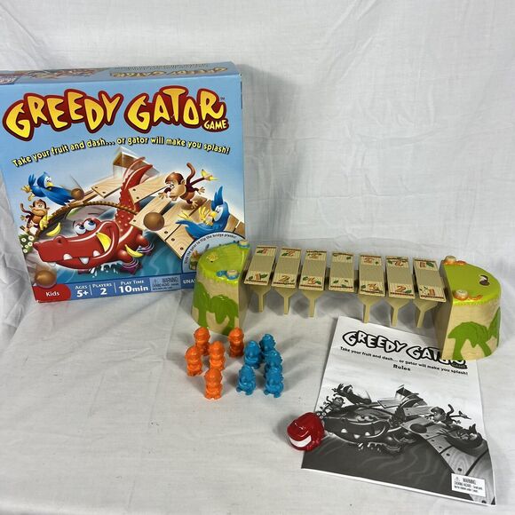 Mattel | Toys | Greedy Gator Game 22 Mattel Used Complete Ages 5 ...